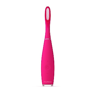 FOREO ISSA Hybrid Wave Brush Head Fuchsia, Medical-Grade Silicone & PBT Polymer Bristles, 6-Months Lasting