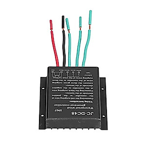 Luqeeg 48V Wind Turbine Controller, Automatic IP67 Waterproof Wind Power Regulator Suitable for 400W Wind Turbine System, Aluminium Alloy Mini Wind Turbine Generator Controller