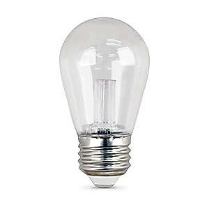 Feit Electric BPS14/SU/LED Non-Dimmable Led Bulb, 1.5 W, 120 V, 80 Lumens, 3000K, 1-1/2 in Dia X 3-1/4 in L, Warm White