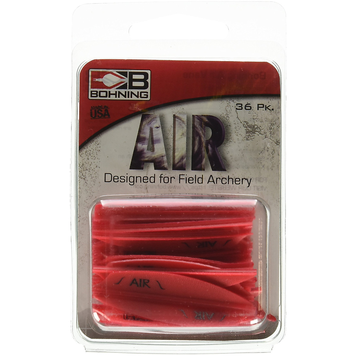 Bohning 2" AIR Vane Red 2" AIR Vane, 36pk