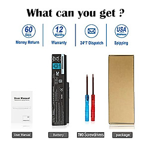 PA3817U-1BRS Battery for Toshiba Satellite P755 P745 L755 L755D L775 L775D L745 L655 L675 L645 C655 C675 A655 M645 Series P745-S4320 L755-S5153 L655-S5097 L655-S5150 L675D-S7104 PA3818u-1BRS PABAS228