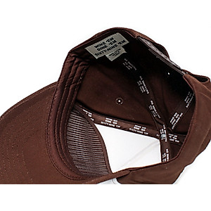 Wine EM Dine EM Sixty-Nine EM 69 Custom Hat Cap Unisex-Adult One Size Multi (Brown/White/Brown)