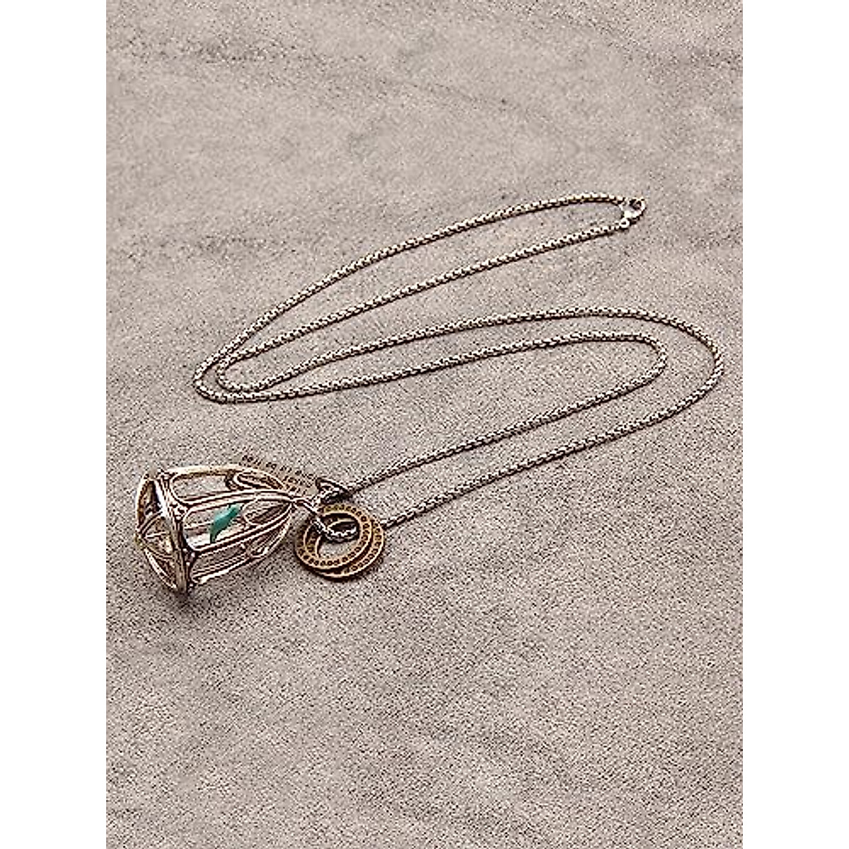 joymiao Long Boho Necklace Womens Leather Necklace Birdcage Leather Pendant Necklace Circle Long Choker Necklaces for Women