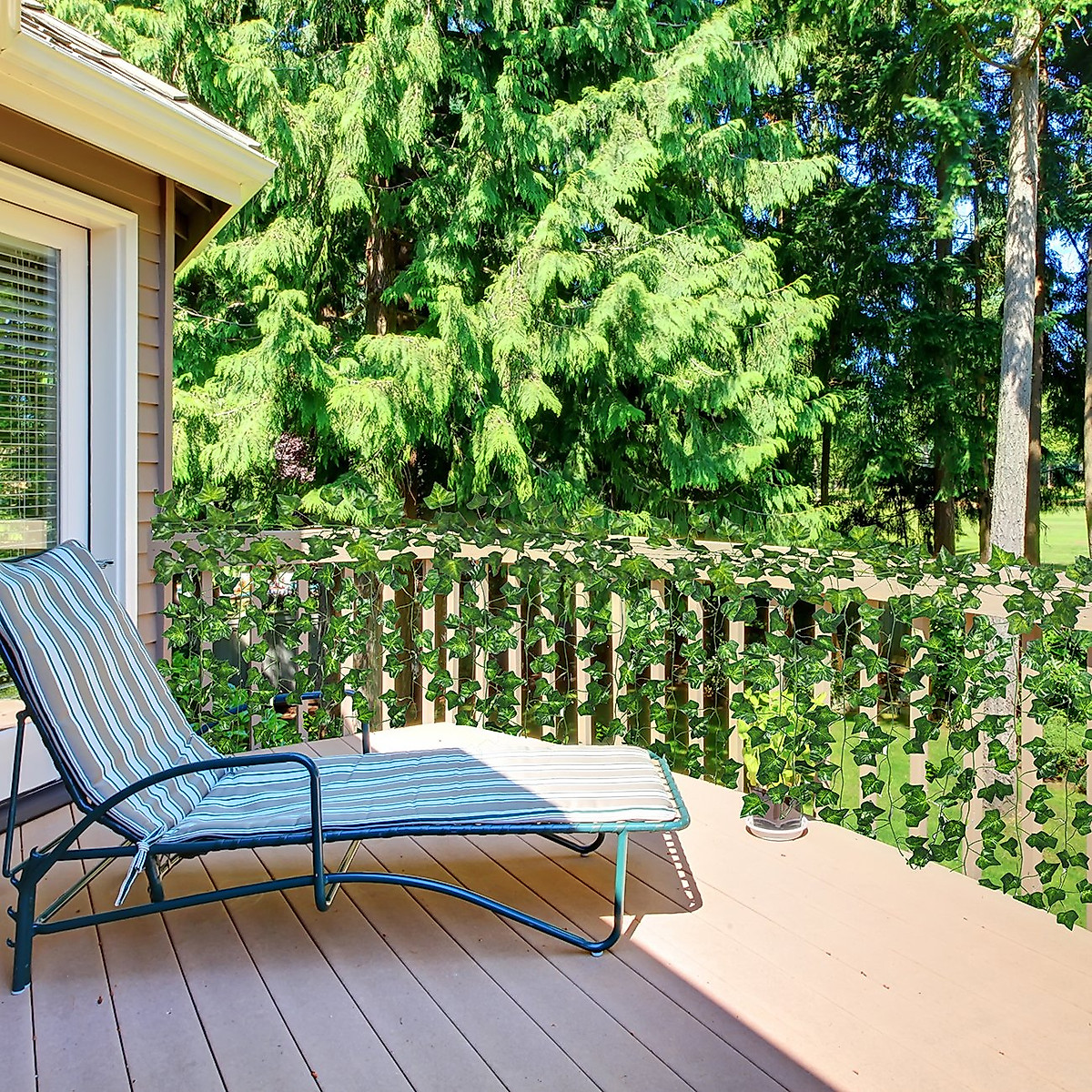 Beebel Ivy Garland 85Ft 12 Strands Artificial Fake Ivy Leaves Greenery Leaves Hanging Vines Plant Leaves Garland Home Garden Poison Ivy Costume