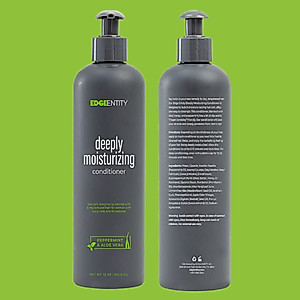 Edge Entity Peppermint & Aloe Vera Conditioner, Moisturizing & Conditioning Treatment, Hydrating Conditioner for Kinky, Curly, Coily, 4A-4C hair types, for Women- 8 oz