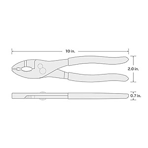 TEKTON 10 Inch Slip Joint Pliers | 37124
