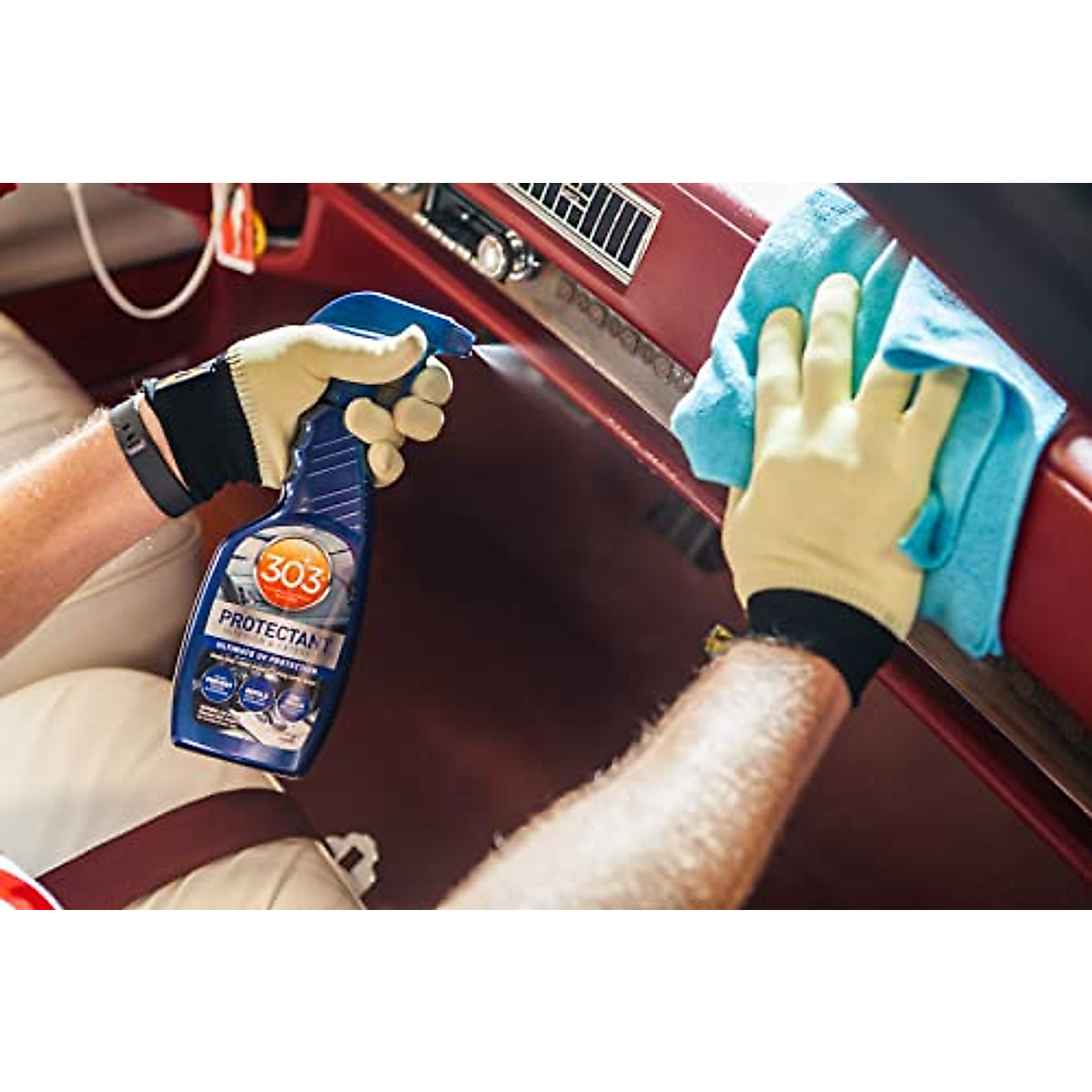 303 Automotive Protectant - Provides Superior UV Protection, Helps Prevent Fading and Cracking, Repels Dust, Lint, and Staining, Restores Lost Color and Luster, 16oz (30382CSR) Packaging May Vary