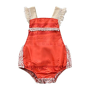 Aalizzwell Infant Romper (Orange, 6-12Months)