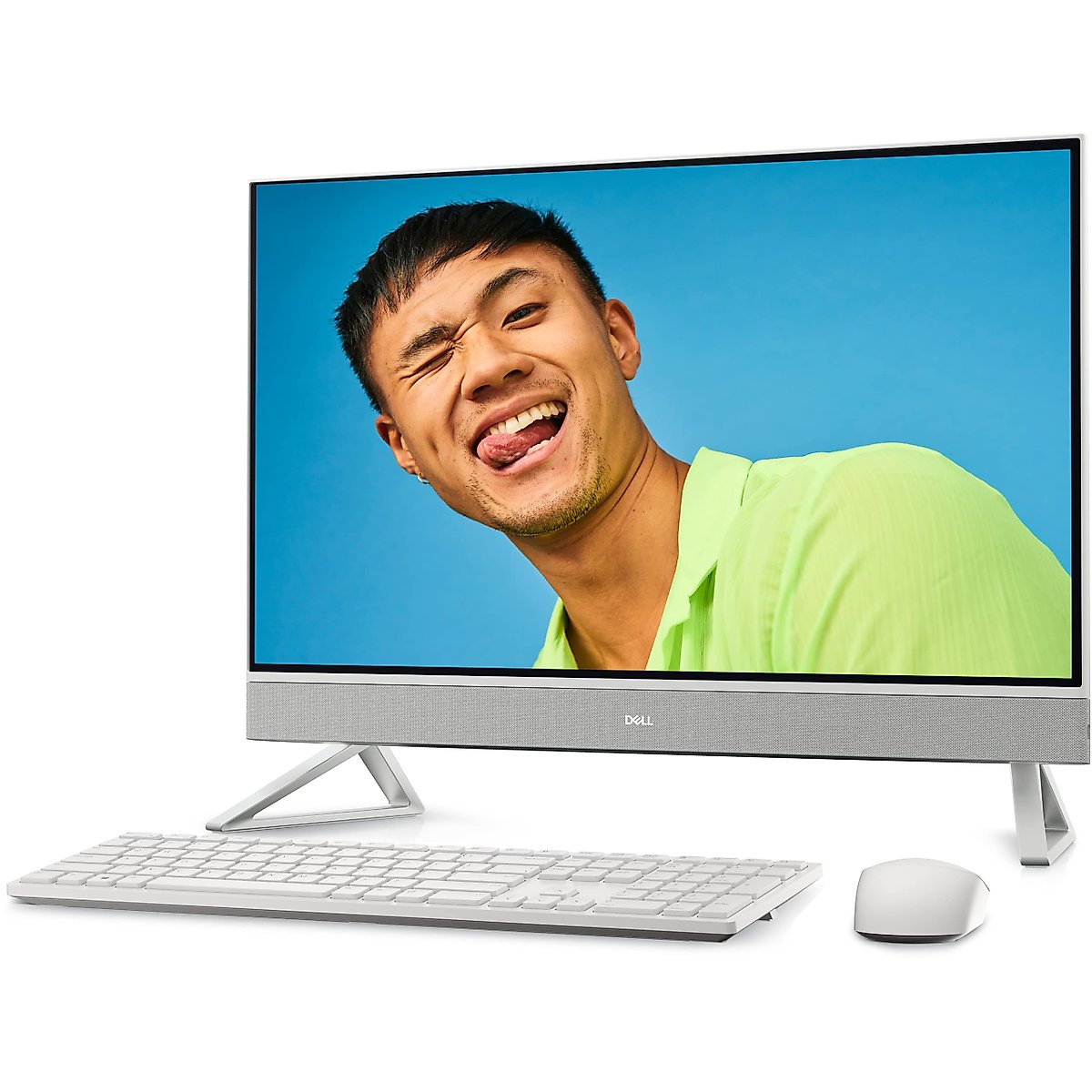 Dell Inspiron 7710 All-in-One Desktop 2022, 27" FHD Touchscreen, 10-Core 12th Intel i7-1255U, GeForce MX550 Graphics, 64GB DDR4, 2TB NVMe SSD + 1TB HDD, WiFi 6E, Bluetooth, RJ45 LAN, Windows 11 Pro