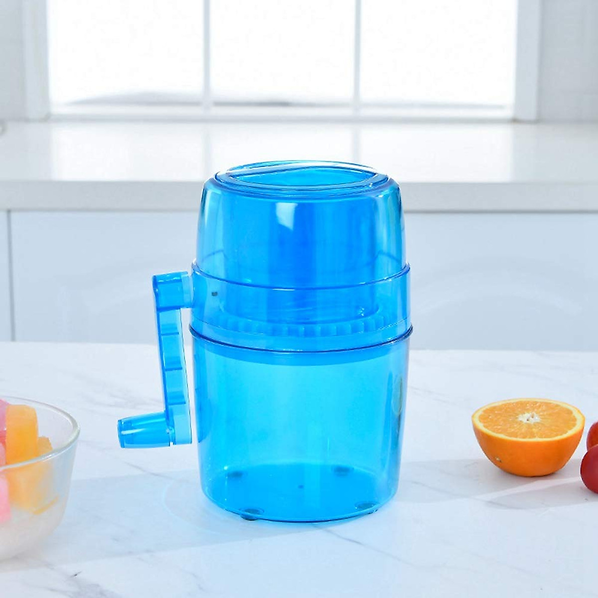 Portable Ice Maker, Ice Shaver, Shaved Ice Machine Manual Hand Crank Margarita Frozen Cocktail for Kids for Adults