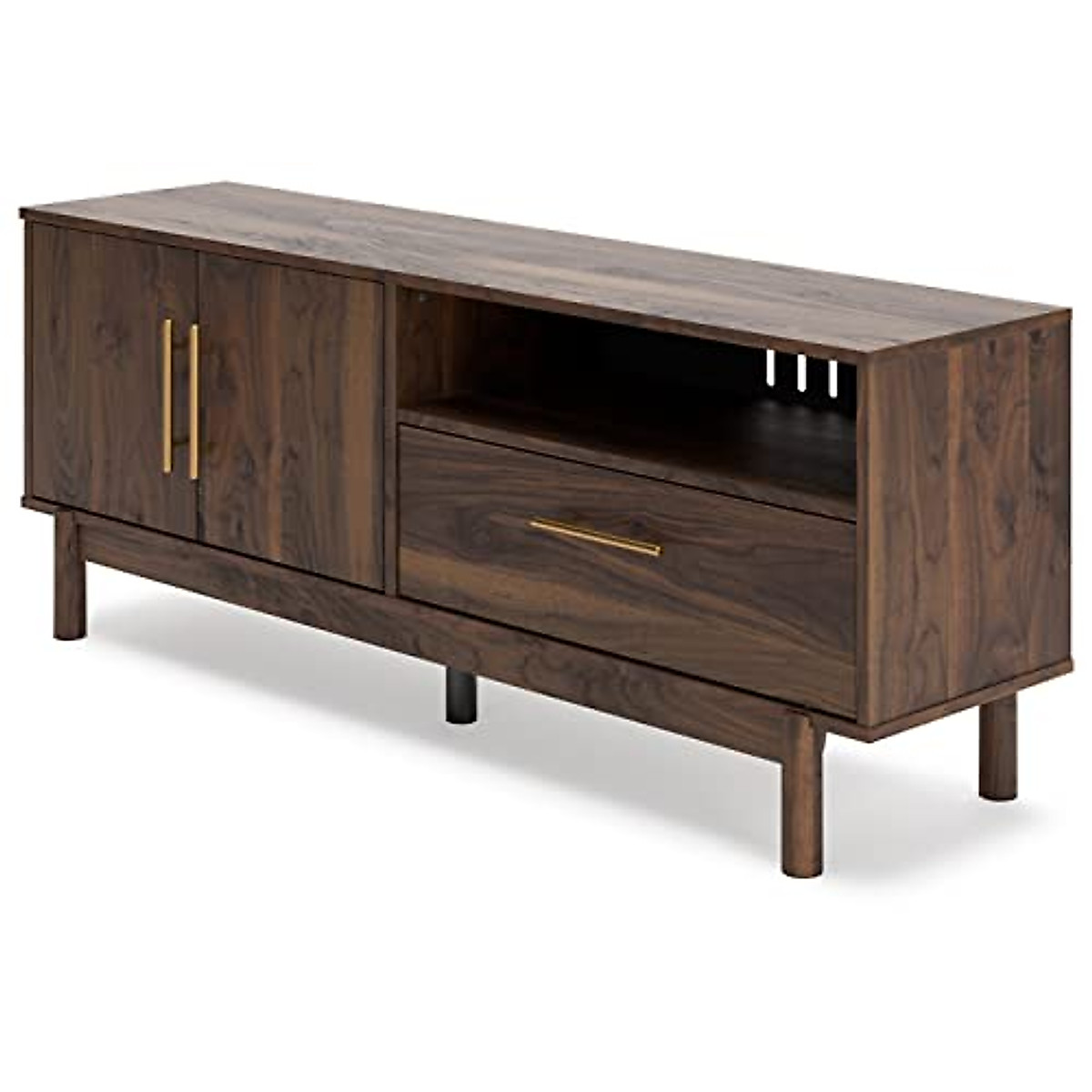 Signature Design by Ashley Calverson Rustic Medium TV Stand Fits TVs up to 63", Brown