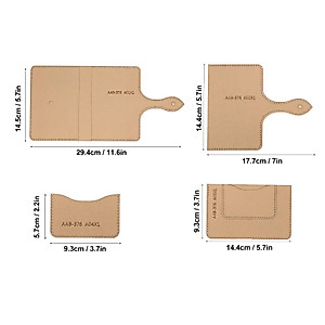 Acrylic Template, Acrylic Bag Template Set Passport Bag Pattern Making Stencil Cutting Leather Craft Tool Quilting Sewing Tool