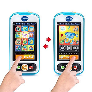 VTech Touch and Swipe Baby Phone, Blue