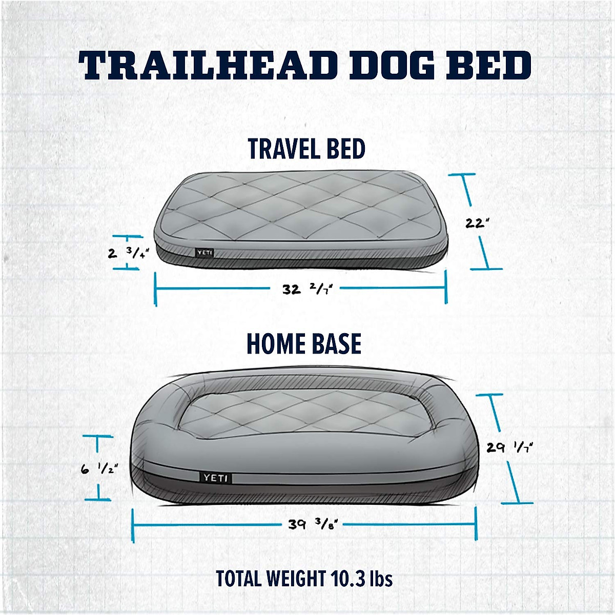 YETI Trailhead Two-in-One Dog Bed