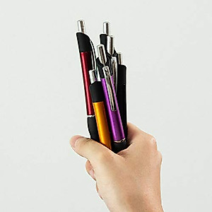 MiSiBao Retractable Ballpoint Pens Black Ink 1mm Medium Point Work Pen Smooth Writing for Men Women Office Business(6 count+3 refills)