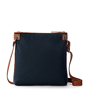 The Sak Esperato Nylon Flat Crossbody in Eco Twill, Adjustable Repreve Webbing Strap, Navy