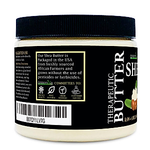 GreenIVe Shea Butter Raw 100% Pure Organically Grown Ivory Shea for Moisturizing or DIY Butters, Lotions, Soaps.