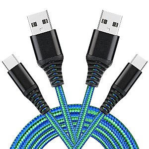 6FT Type C USB Charger Cable, 2pack Fast Quick Charging Cords for LG Velvet V20 V30 V30S V35 V40 V50 V60, G5 G6 G7 G8 G8X Thinq, K51 Q61 K71 Stylus, Stylo 4 5 6, Samsung Note 20 10 S10E FE Ultra Plus