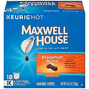 Maxwell House Breakfast Blend K-CUP Pods, 18 (Pack of 6)