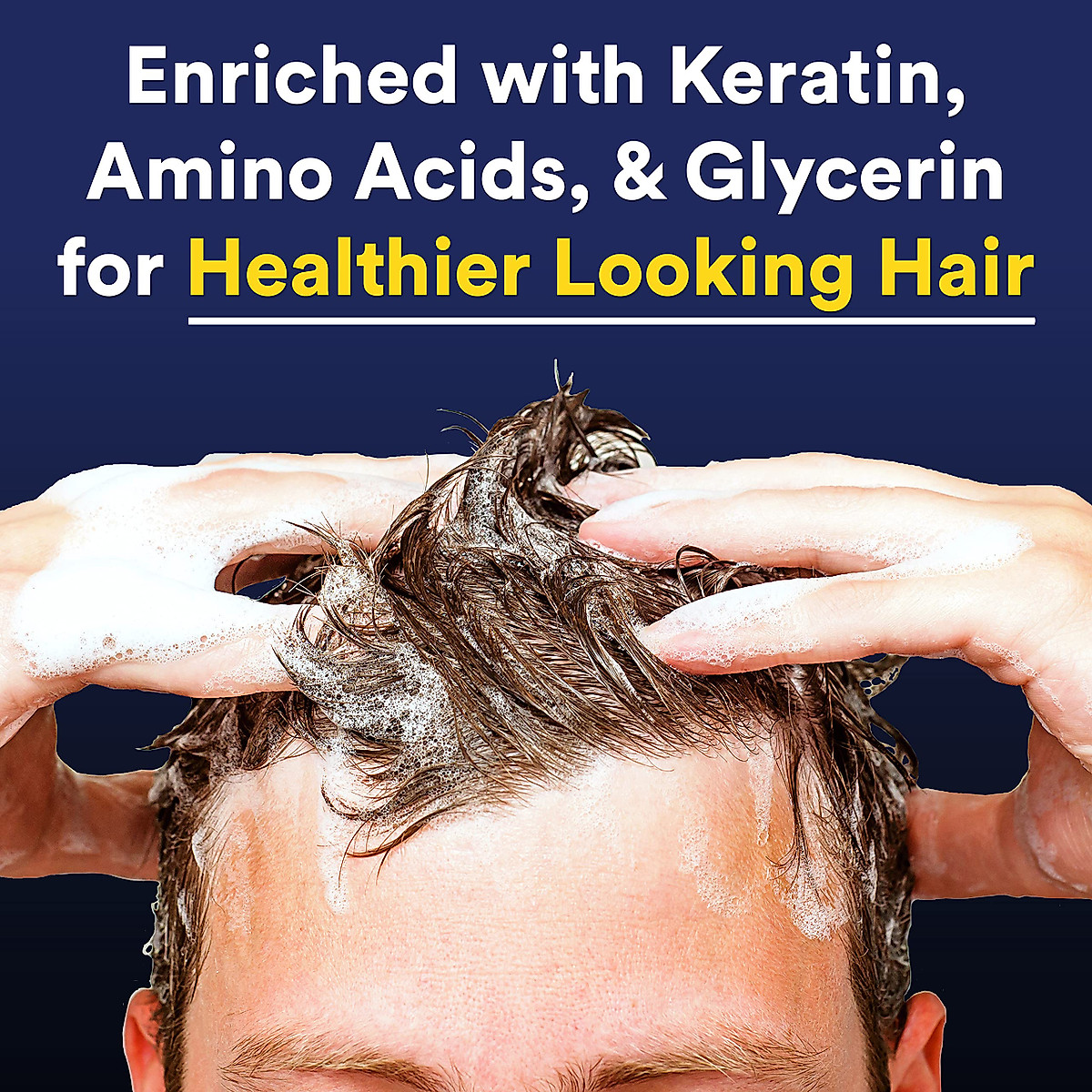 Suave Men 3-in-1 Shampoo Conditioner Body Wash for Gentle Cleansing and Conditioning Citrus Rush Mens Shampoo 3 in 1 Formula with Keratin and Glycerin 28 oz