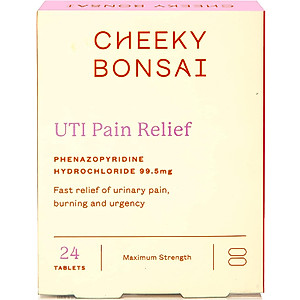 Cheeky Bonsai, UTI Care Kit Bundle - Complete UTI Care Kit Contains: Cheeky Bonsai Bye Bye UTI Drink Mix, Cheeky Bonsai UTI Test Strips, and Cheeky Bonsai UTI Pain Relief
