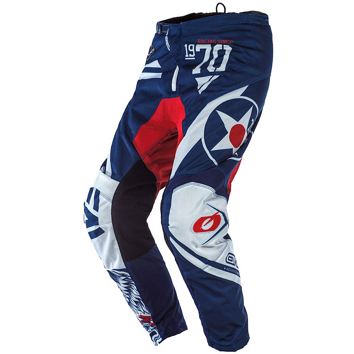 MX Outfit O'Neal Element Warhawk Blue/Red Kids/Youth (12/14 (26)/Large) Protective Pants Jersey bundle motocross dirt bike set