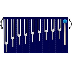 TENFLY Solfeggio Tuning Fork Set - 9 Tuning Forks Perfect for DNA Healing, Chakra, Sound Therapy, Keep Body, Mind and Spirit in Perfect Harmony.(174 Hz, 285 Hz, 396 Hz, 417 Hz, 528 Hz, 639 Hz etc)