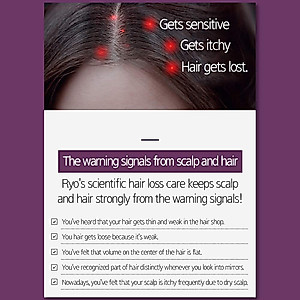 RYO Hair Loss Shampoo for Normal & Dry Scalp Care - 400ml (13.5oz) Gentle Formula, Anti-Dandruff, Scalp Cleansing, Moisturizing, and Volumizing