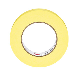 3M Automotive Refinish Masking Tape 06653, 388N, Yellow Color, Water Resistant, Multi-Purpose, 24 mm x 55 m