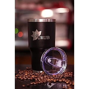 URUB 30oz Travel Tumbler Double Wall Stainless Steel Vacuum Insulated Beer Mug Thermal Coffee Juice Drinking Cup with lid
