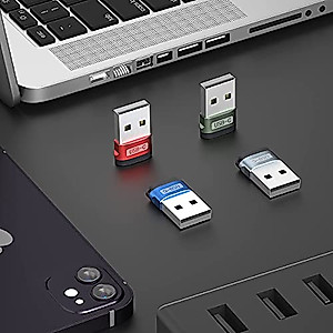 TargetGo USB Type C to USB A Male Adapter, 4-Pack, Blue