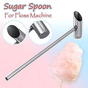 Stainless Steel Sugar Spoon,Cotton Candy Scoop,Marshmallow Machine Spoon With 29cm Super Long Handle