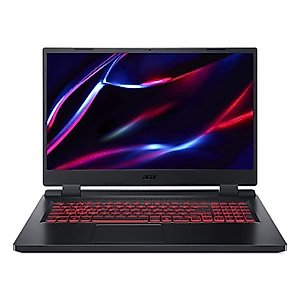 acer 2023 Nitro AN517 17.3" 144Hz FHD IPS Gaming Laptop Intel 12-Core i5-12450H 32GB DDR4 2TB NVMe SSD NVIDIA RTX 3050 4GB GDDR6 Killer WiFi AX RJ-45 Thunderbolt4 4-Zone RGB Windows 11 Pro w/RE USB