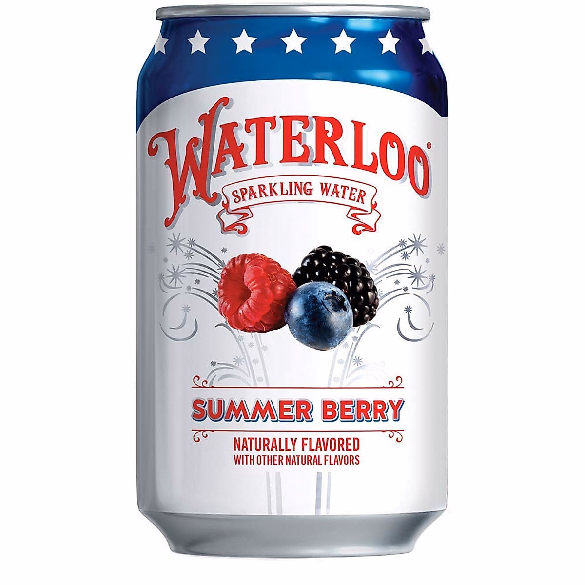 Waterloo Sparkling Water, Summer Berry Naturally Flavored, 12 Fl Oz Cans, Pack of 12 | Zero Calories | Zero Sugar or Artificial Sweeteners | Zero Sodium