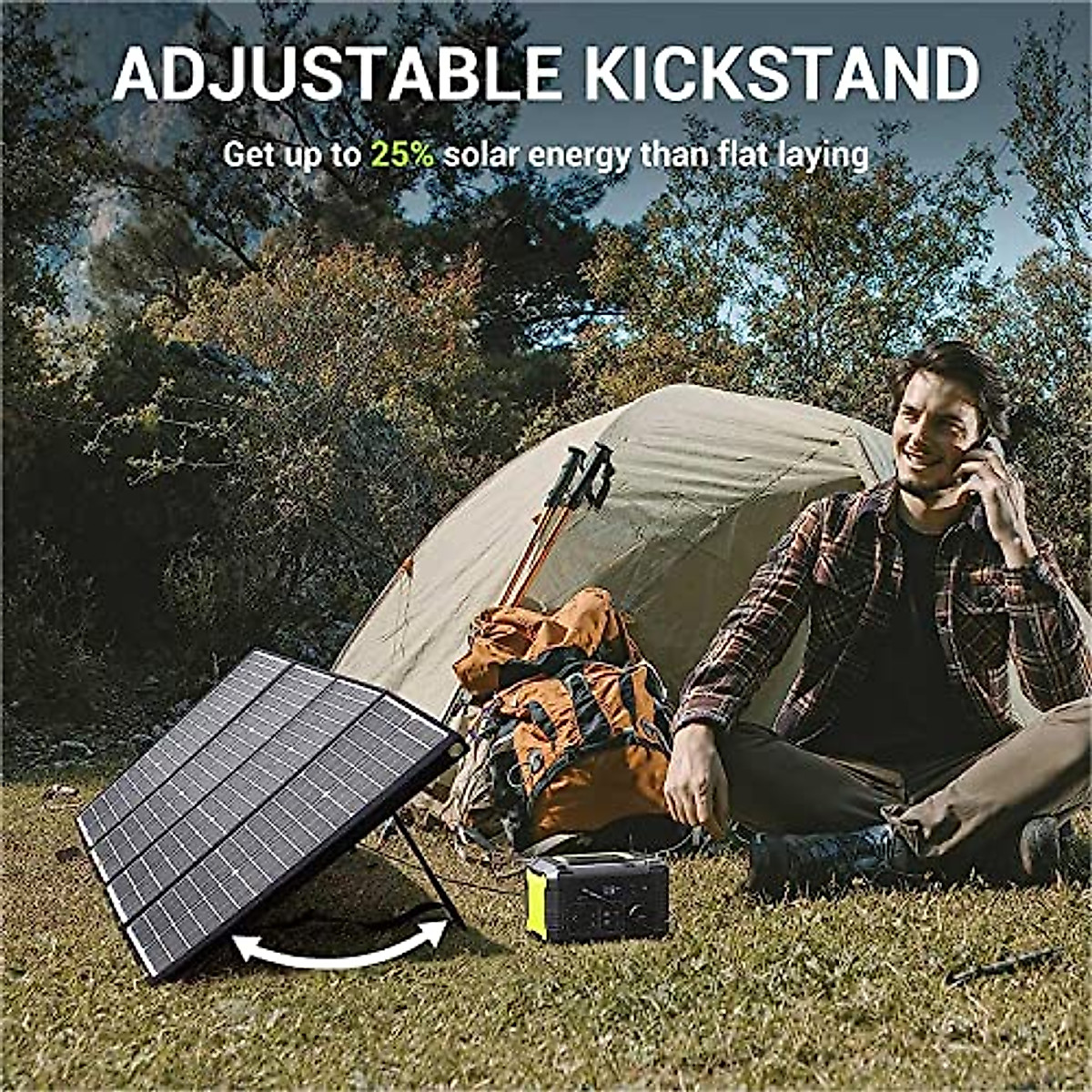 Solar Panels 150W 18V Foldable Solar Panel with USB Output for 5V 12V Charging, Waterproof Monocrystalline Solar Cell Solar Charger for Camping Garden, 150W (150w) (150w)