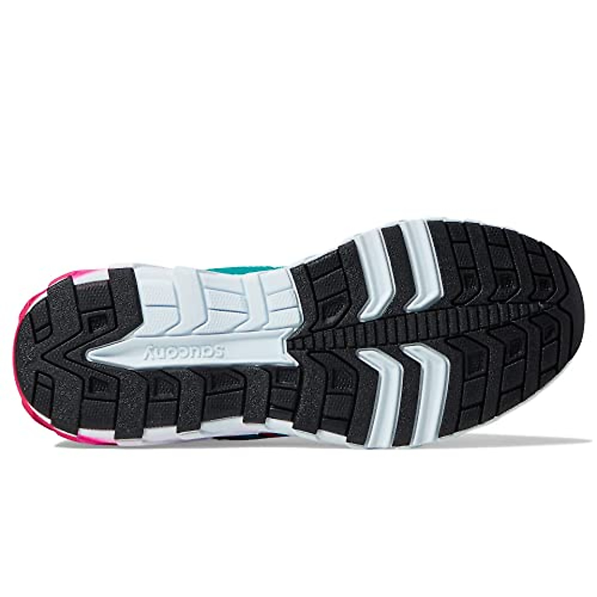 Saucony Wind 2.0 Running Shoe, Turq/Pink/Black, 4.5 US Unisex Big Kid