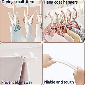 JERRY&RAIN Clothes Drying Rack Laundry Foldable - Floding Clothing Dryer Removable 24 Clips 32 Hangers / 66" High White