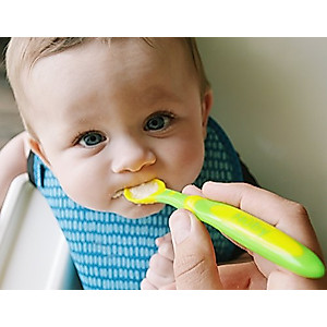 Nuby 6 Piece Long Handle Weaning Spoons, Assorted, One Size