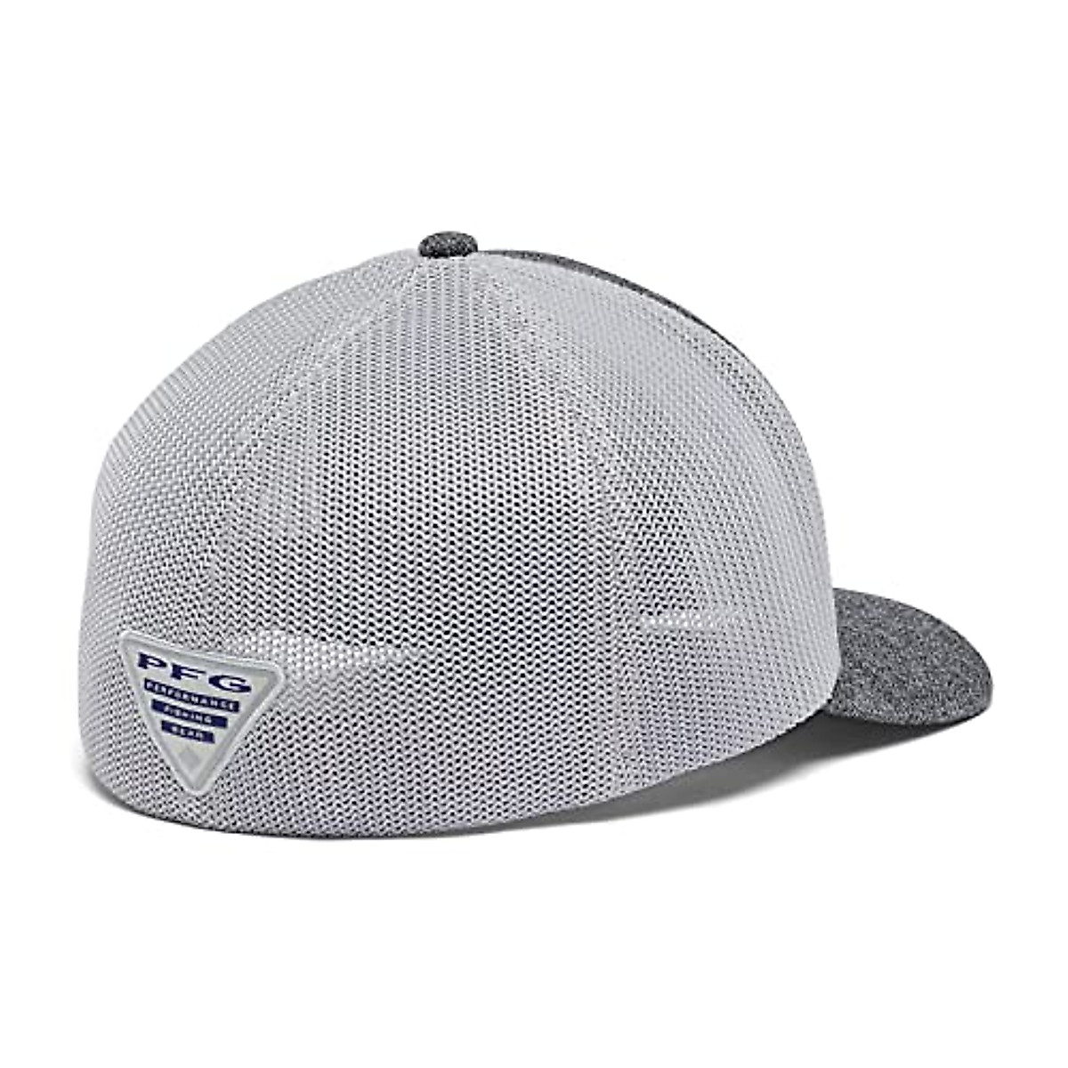 Columbia PFG Logo Mesh Ball Cap-Low Crown, Grill Heather/Cool Grey, Small/Medium