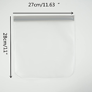 6 Pack BPA FREE Reusable silicone freezer bags, Extra Thick Reusable Storage Bags Leakproof Silicone and Plastic Free for Marinate Meats, Cereal, Sandwich, Snack, Travel Items, Home Organization