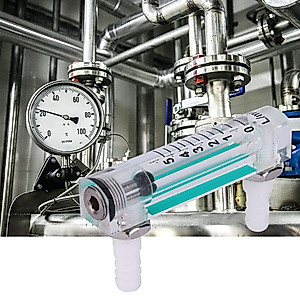 YWBL-WH Flow Meter 1~5LPM Oxygen Carbon Dioxide Measurement Flow Meter Air Flow Meter Air Oxygen Flow Meter LZQ-1, Manual Valve