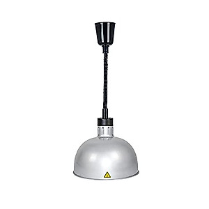 FXJ Food Heat Lamp Food Warmer, Food Heat Lamp Buffet Retractable Heat Lamp for Restaurant Hanging Heating Lamp for Food Warming Restaurant Warmer Food Service (Silver)