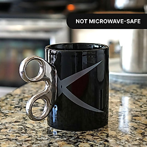 Scissors Handle Coffee Mug, 11oz - Fairly Odd Novelties - Fun Barber Hairdresser Arts 7 Crafts Tea Cup Gift