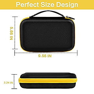 Case Compatible with Klein Tools VDV500-820 Cable Tracer/ Probe Tone Pro Kit, Mesh Pocket for AA Batteries, Adapter and Other Accessory Kit - Black