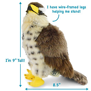 TigerHart Percival The Peregrine Falcon - 9 Inch Stuffed Animal Plush
