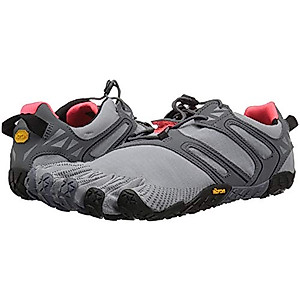 Vibram Women's V Trail Runner, Grey/Black/Orange, 6-6.5
