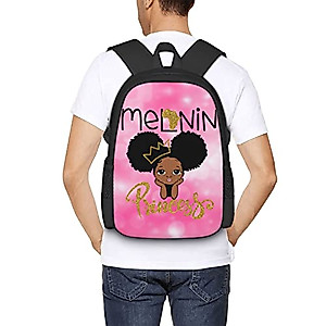 nrseag African American Girl Backpack Black Girl Backpack African Kids Cute Black Girl Bookbag for School Kids Teen Girls