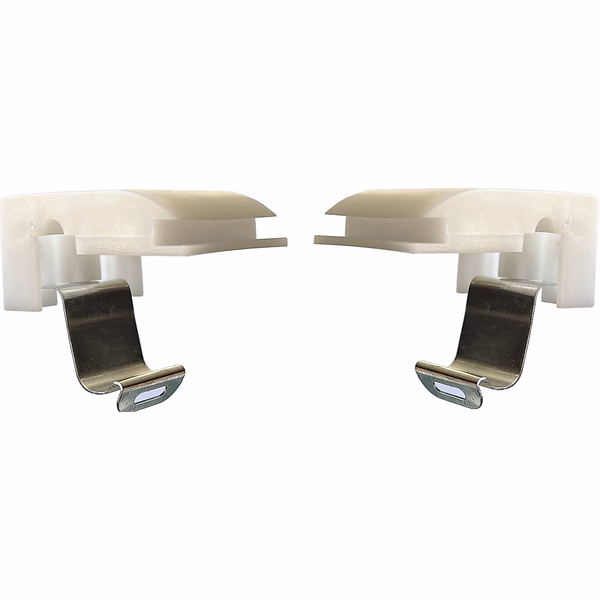 2pcs Mounting Bracket with Metal Clip for 1" (25mm) Iron Rail Cordless Blinds & Pleated Shades Cordless Blinds Headrail Holder Clip…