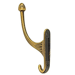 UNIQANTIQ HARDWARE SUPPLY Antique Finished Hat and Coat Hook | Wall, Hall Tree, Rack Mounting | Vintage Coat Hooks for Hanging Garment | UA-736-AC (1)