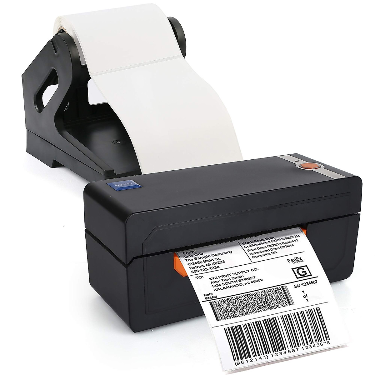 LotFancy Thermal Label Printer, 4x6 Shipping Label Printer with High Speed 150mm/s, Address Postage Barcode Mailing Printer for USPS, Amazon, Ebay, Shopify Labeling, Work with Windows, Mac System